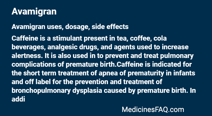Avamigran: Uses, Dosage, Side Effects, Food Interaction & FAQ