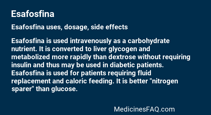 Esafosfina: Uses, Dosage, Side Effects, Food Interaction & FAQ