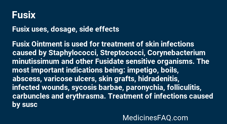Fusix: Uses, Dosage, Side Effects, Food Interaction & FAQ