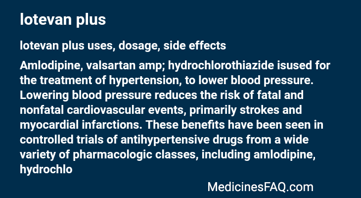 lotevan plus: Uses, Dosage, Side Effects, Food Interaction & FAQ