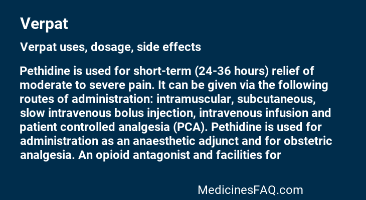 Verpat: Uses, Dosage, Side Effects, Food Interaction & FAQ
